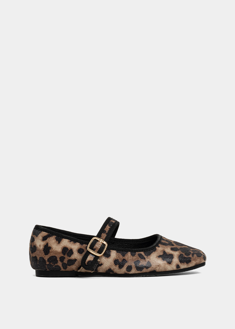 ADELINE MINI Leopard Print | Girls’ Animal Print Mary Janes – SHUSHOP