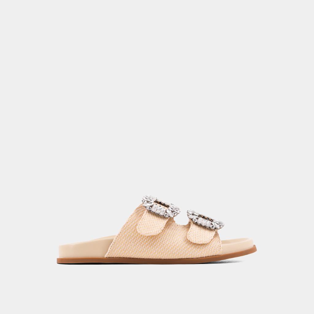 BRIDGET SANDALS BONE WOVEN – SHUSHOP