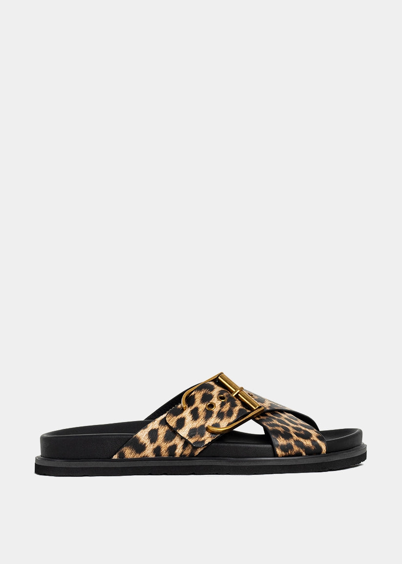 BARB Leopard Print Slide Sandal – SHUSHOP