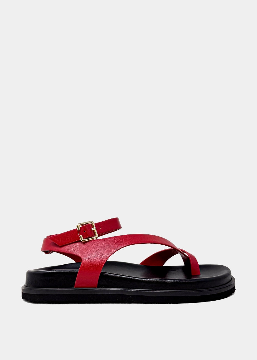 BERRY Red Platform Sandals | SHUSHOP