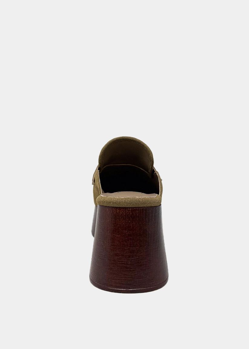 Luella Taupe Platform Clog – SHUSHOP