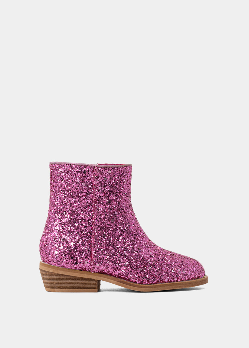 VANILLA MINI Boot – Pink Glitter – SHUSHOP